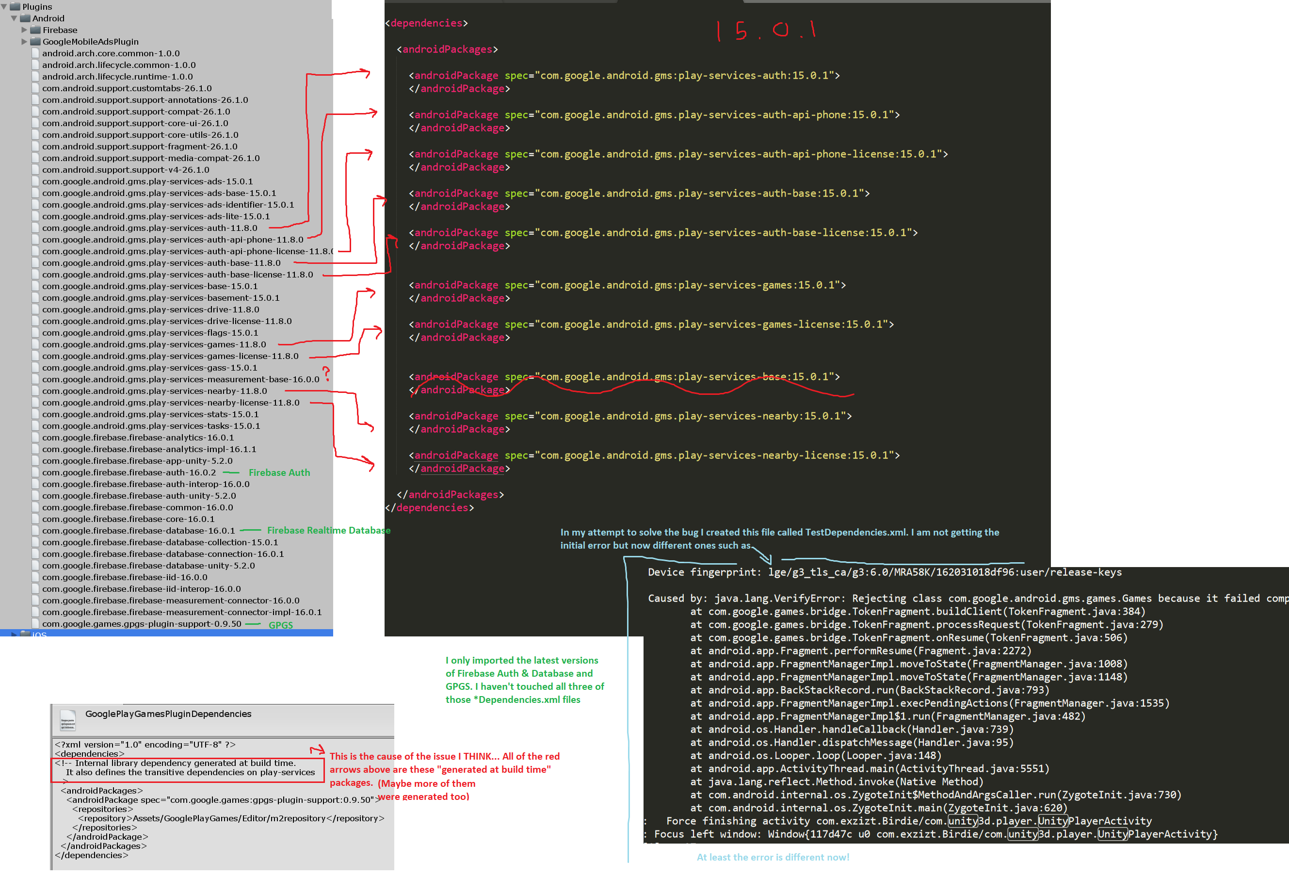 Mixed Dependency Versions bugs 2.0 · Issue #130 · googlesamples/unity-jar-resolver · GitHub