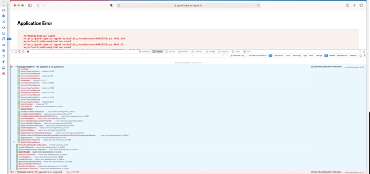 Bug: Safari 14.1 - Unsupported operation when submitting multipart form · Issue #6117 · remix ...