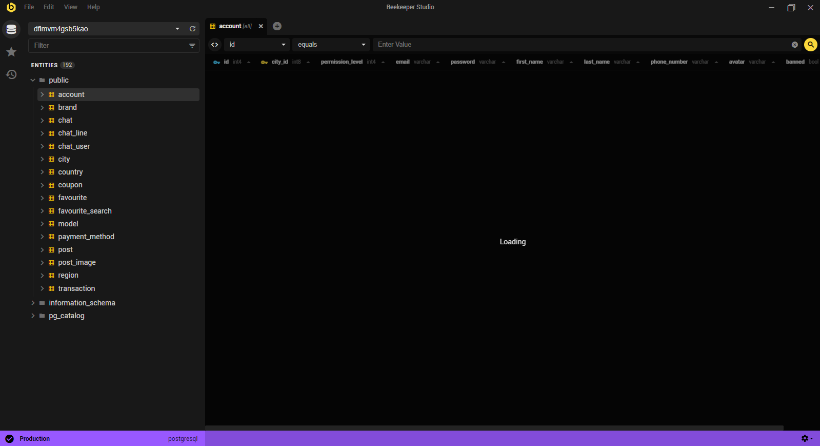 BUG: Horrible loading times when getting table values from an postgres database with ssl on ...