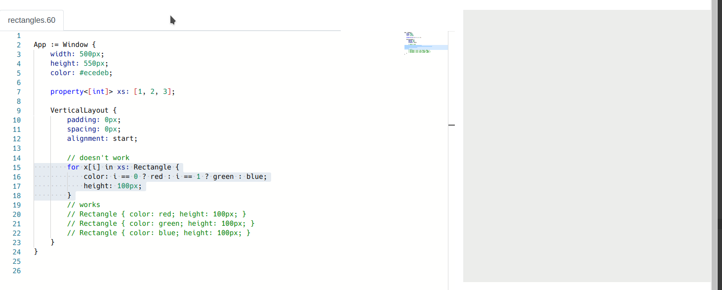 For Loop Is Not Equivalent To Manual Copy Paste · Issue 147 · Slint Uislint · Github