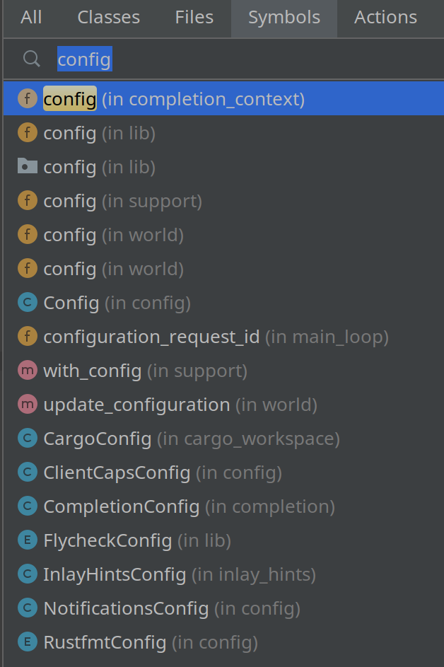 Consider using semantically meaningful icons for symbols · Issue #2130 · lapce/lapce · GitHub