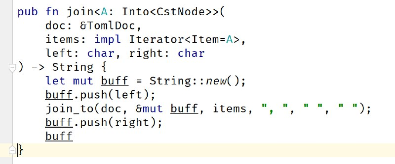Support Folding Of Argument Lists · Issue 2637 · Intellij Rustintellij Rust · Github