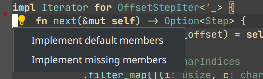 Better trait missing items handling in vscode · Issue #3904 · rust-lang/rust-analyzer · GitHub