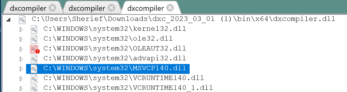 Dynamically linked CRT breaks deployment · Issue #5178 · microsoft/DirectXShaderCompiler · GitHub