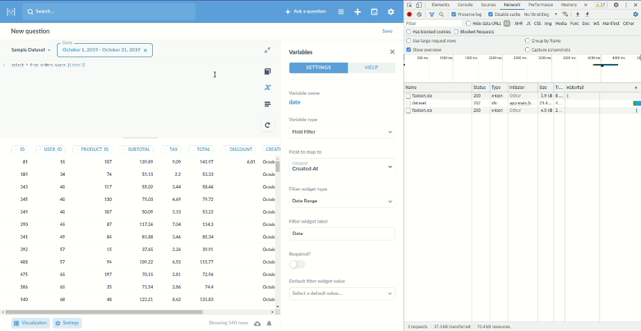 Switching between date filter widget type in field filters show NaN ...