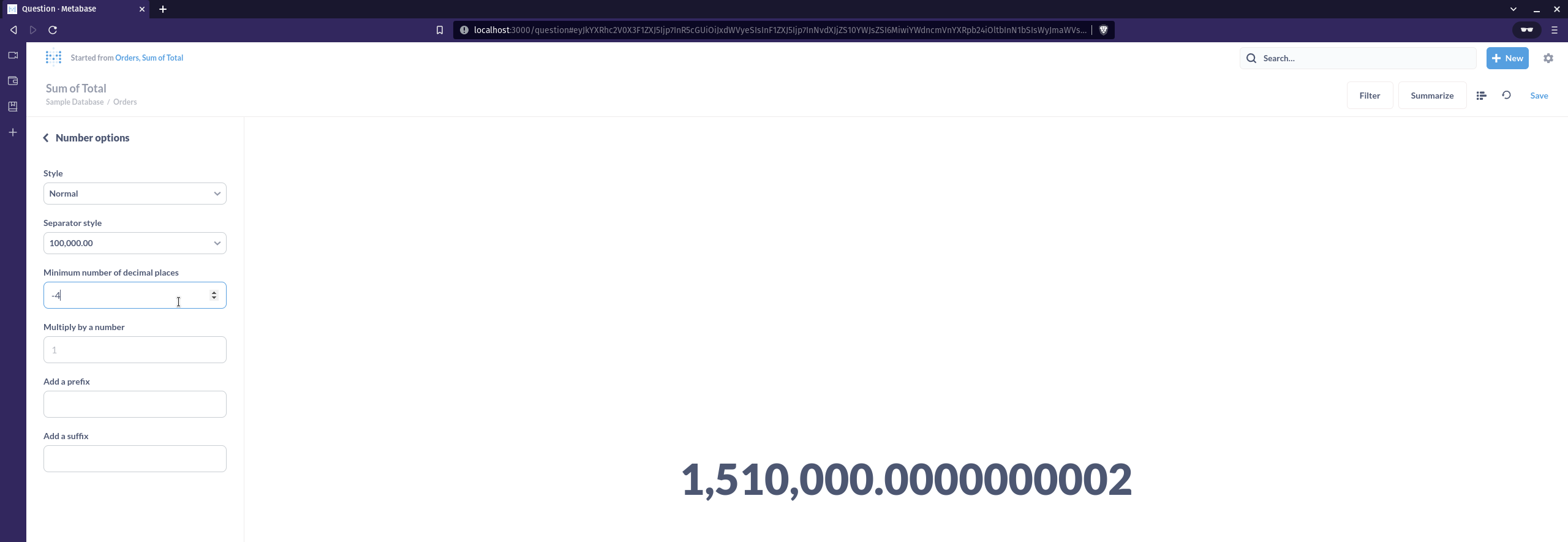 We should only accept positive numbers in the inputs for minimum decimal places · Issue #24333 ...