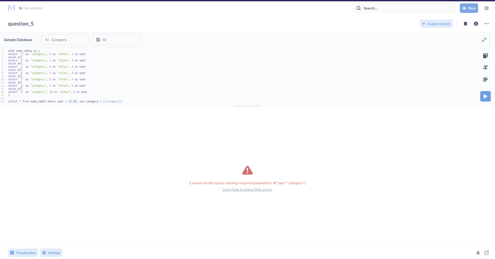 Locked Parameters Stick To The Embedding On Publish · Issue 25739 · Metabasemetabase · Github