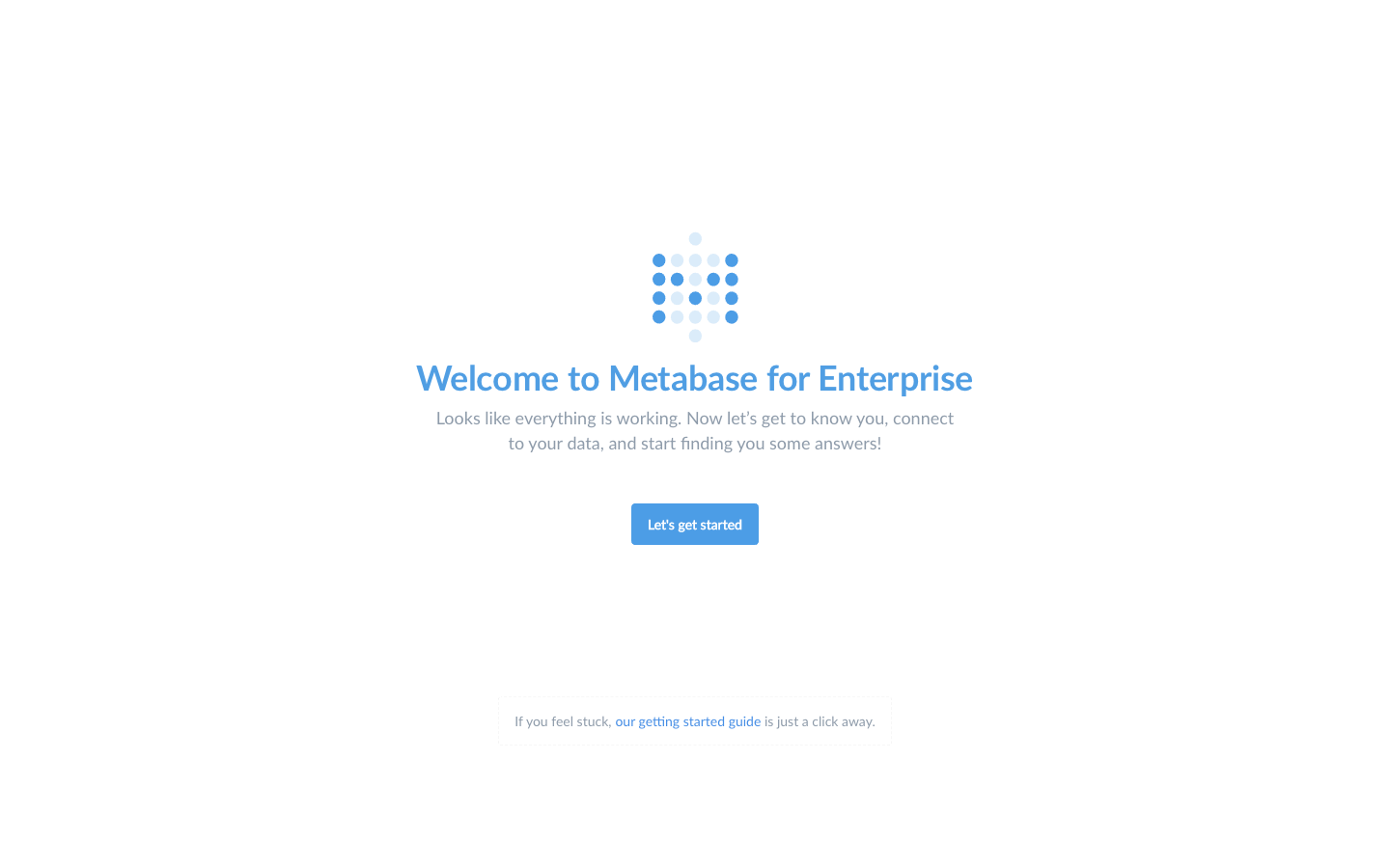 Setup wizard to get people to a working instance · Issue #28630 · metabase/metabase · GitHub