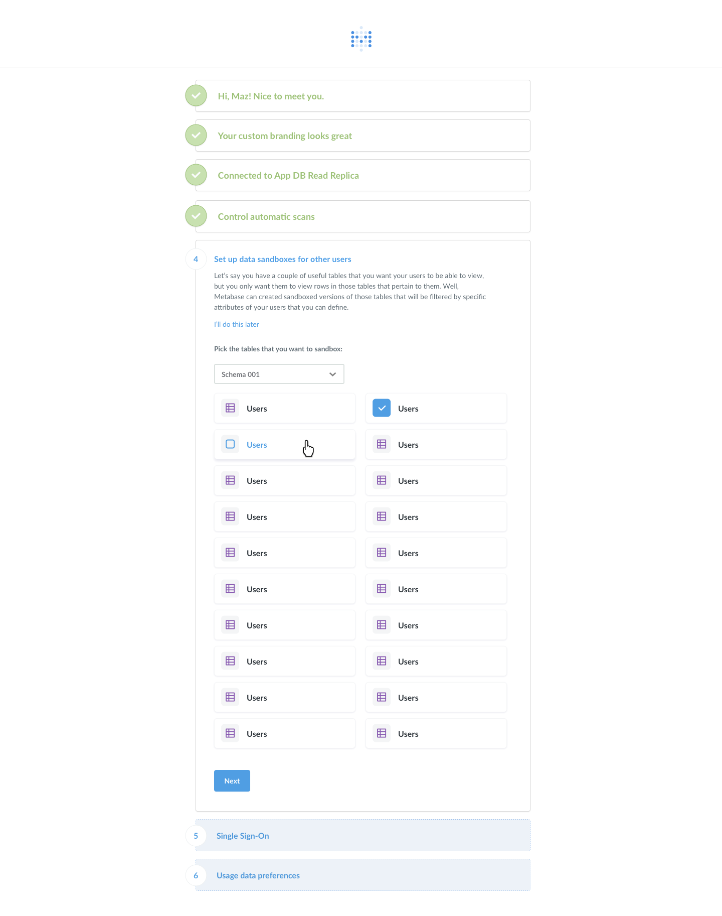 Setup wizard to get people to a working instance · Issue #28630 · metabase/metabase · GitHub