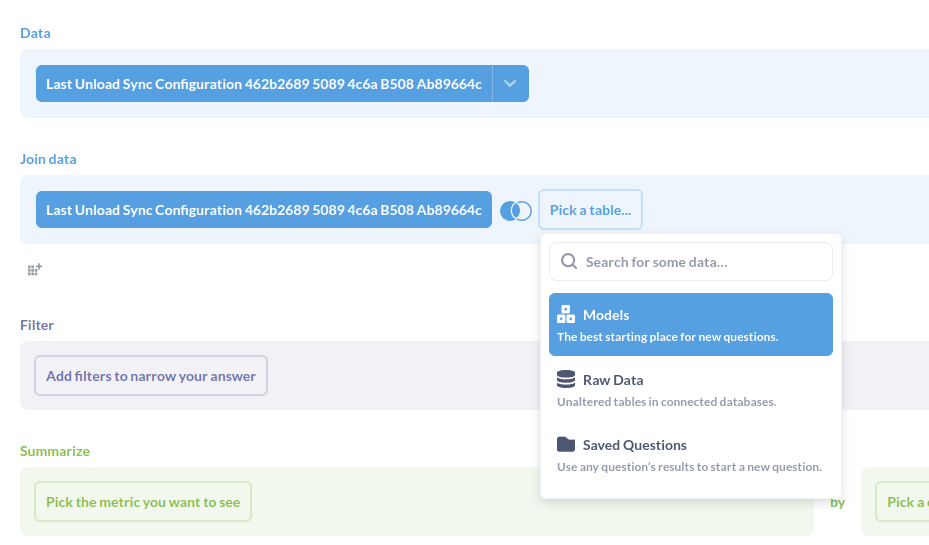 "Pick a table" in the GUI builder is not correct · Issue #28854 · metabase/metabase · GitHub