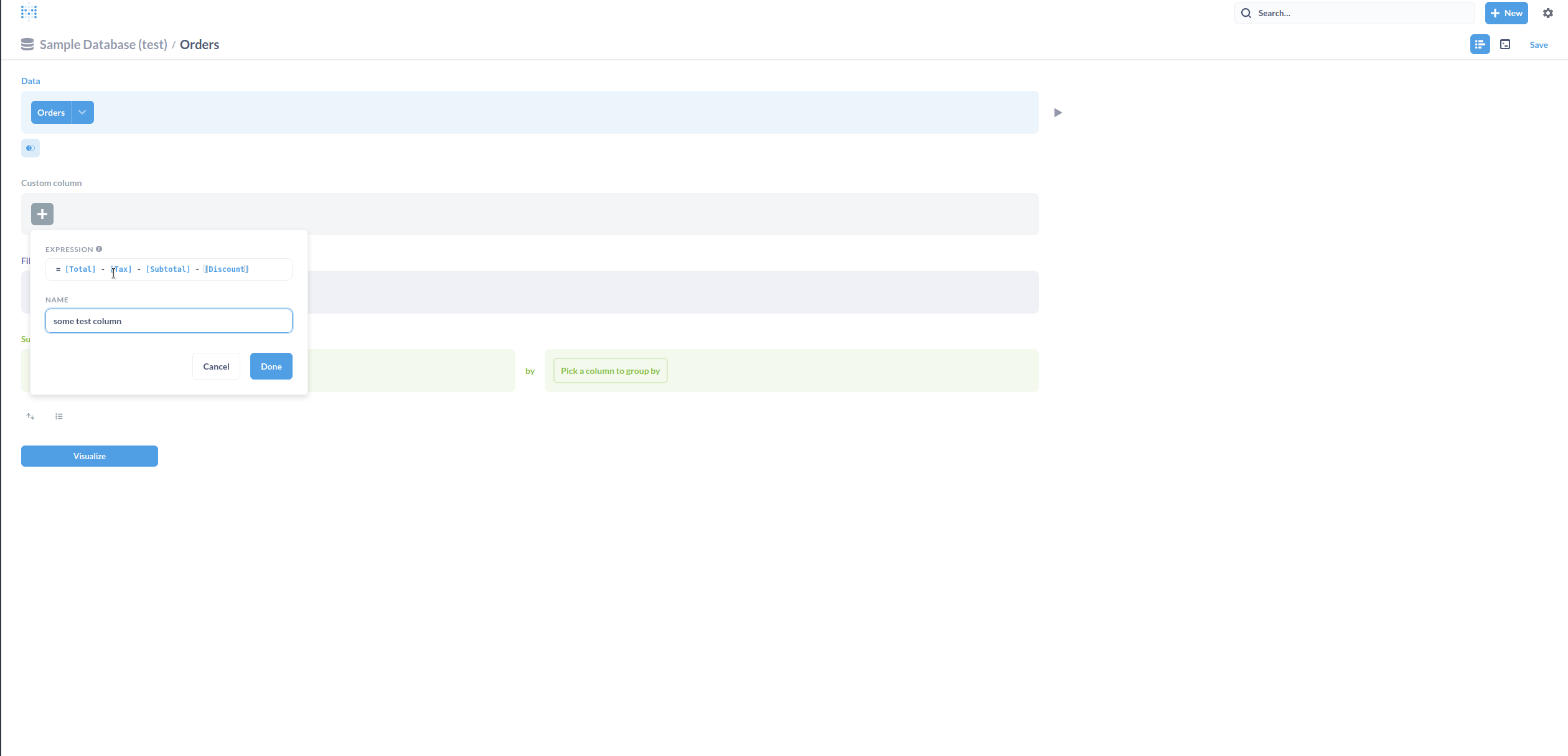 Error custom column "only binary :- is supported" · Issue #29858 · metabase/metabase · GitHub