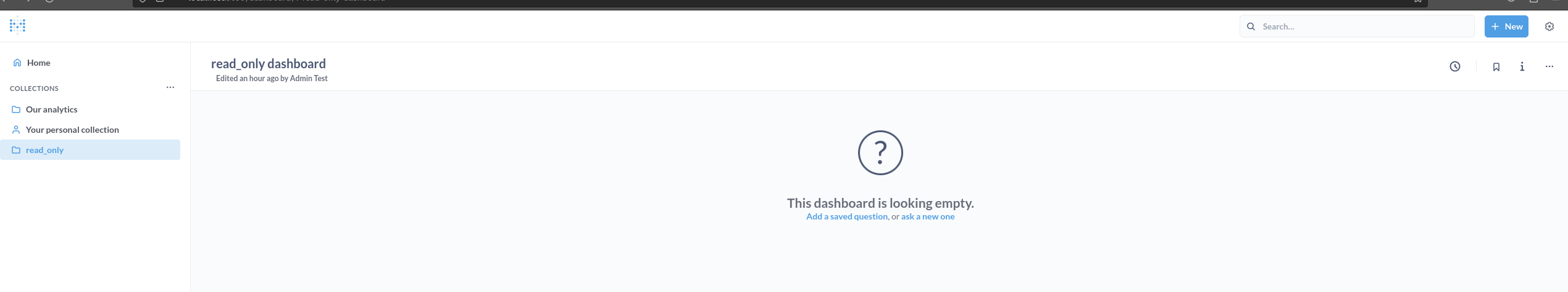 Don't offer to add new questions/ask new in a dashboard in a read-only collection · Issue #32227 ...