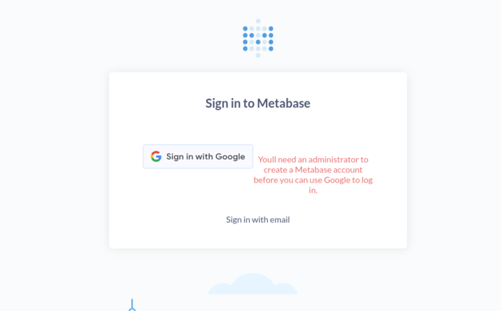 Beautify the error page when using Google SSO · Issue #32631 · metabase/metabase · GitHub