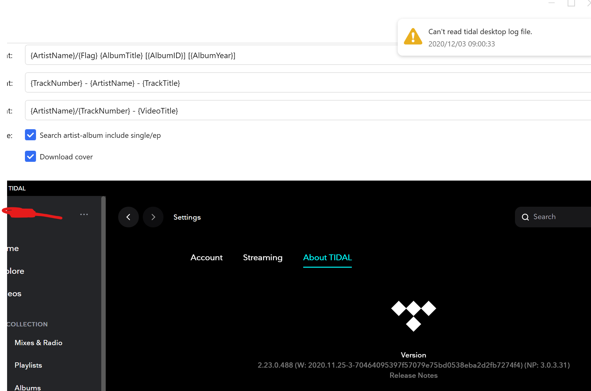 Bug?: Unable to get token from desktop player · Issue #69 · yaronzz/Tidal-Media-Downloader-PRO ...
