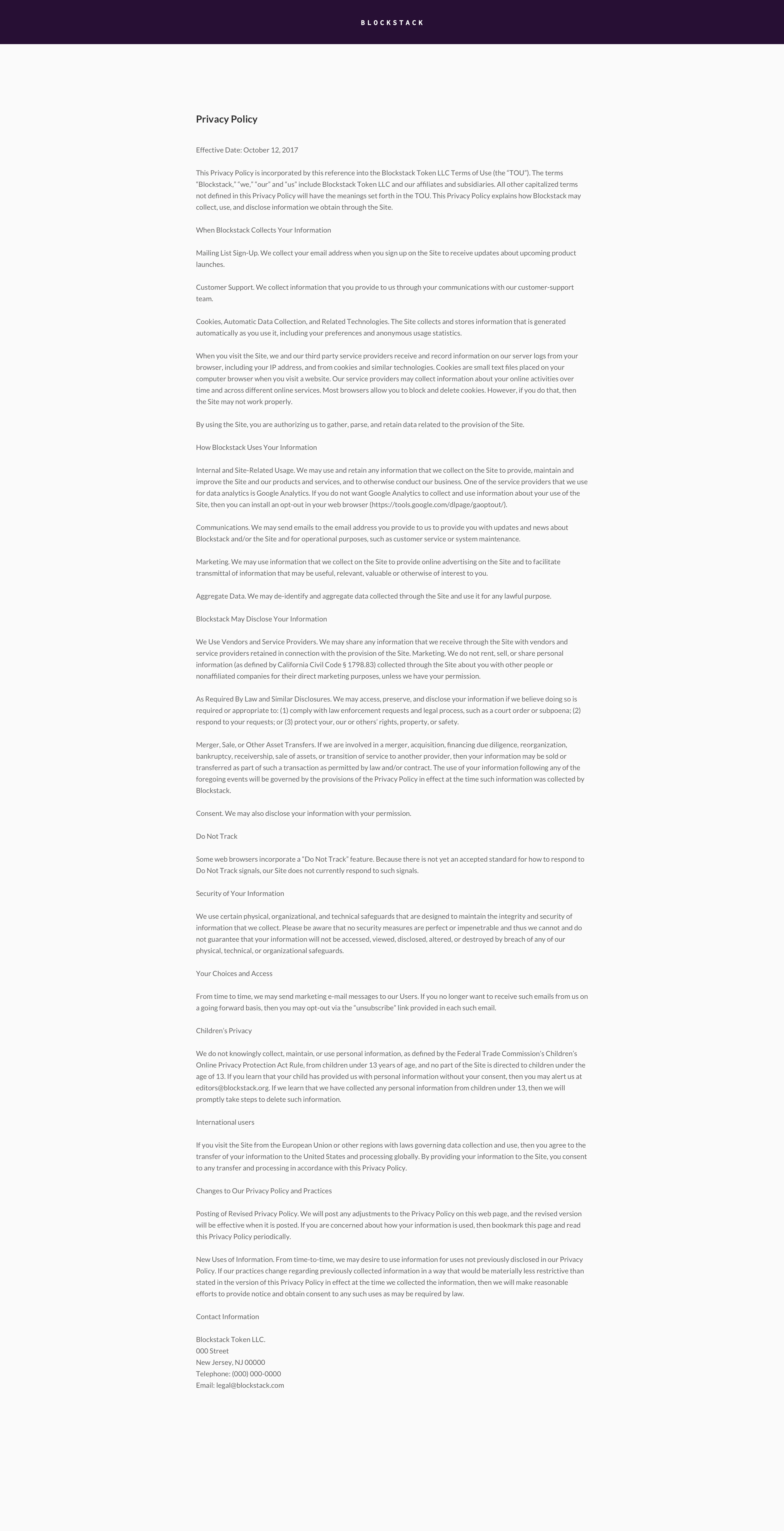 Design new privacy policy page for blockstack.com · Issue #513 · stacks-archive/designs · GitHub