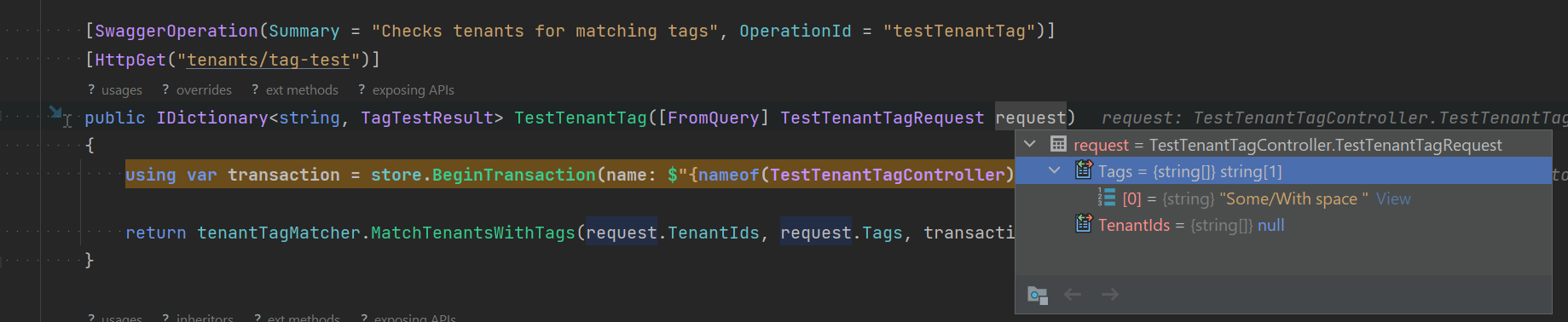 Space at end of a Tenant Tag causes "Unable to find matching tag from canonical tag name" Error ...