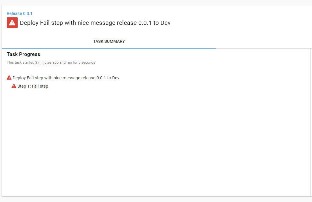 Step error message is no longer displayed on task summary · Issue #4696 · OctopusDeploy/Issues ...