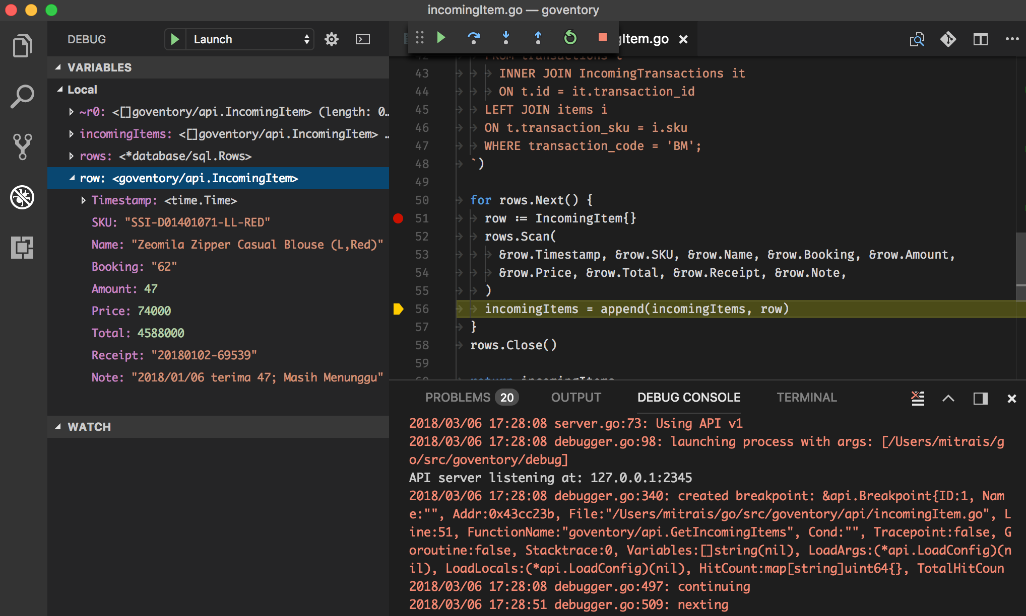 GitHub - haruelrovix/goventory: Inventory REST API built in Go, SQLite ...