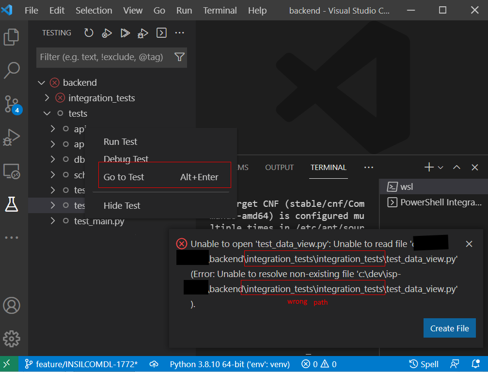 Pythonpytest Vscode Test Explorer Stuck In Recursion Blocks Work 6437