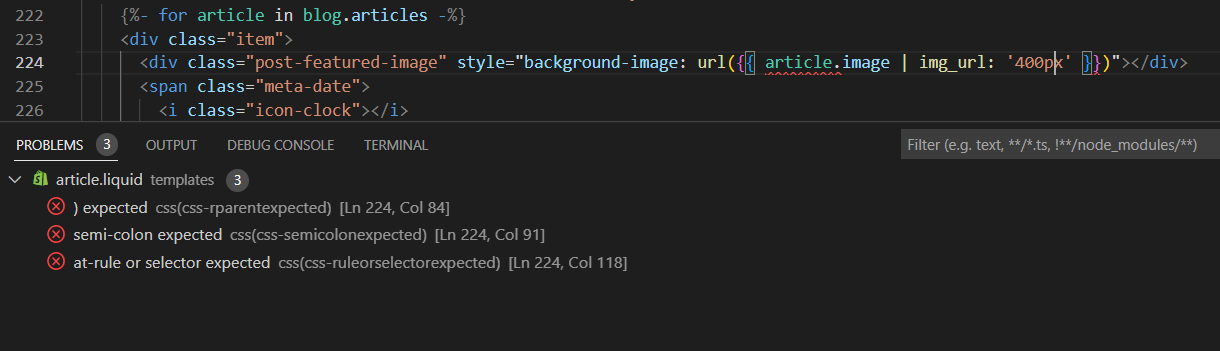 Syntax error where there shouldn't be one. · Issue #1733 · Shopify/liquid · GitHub