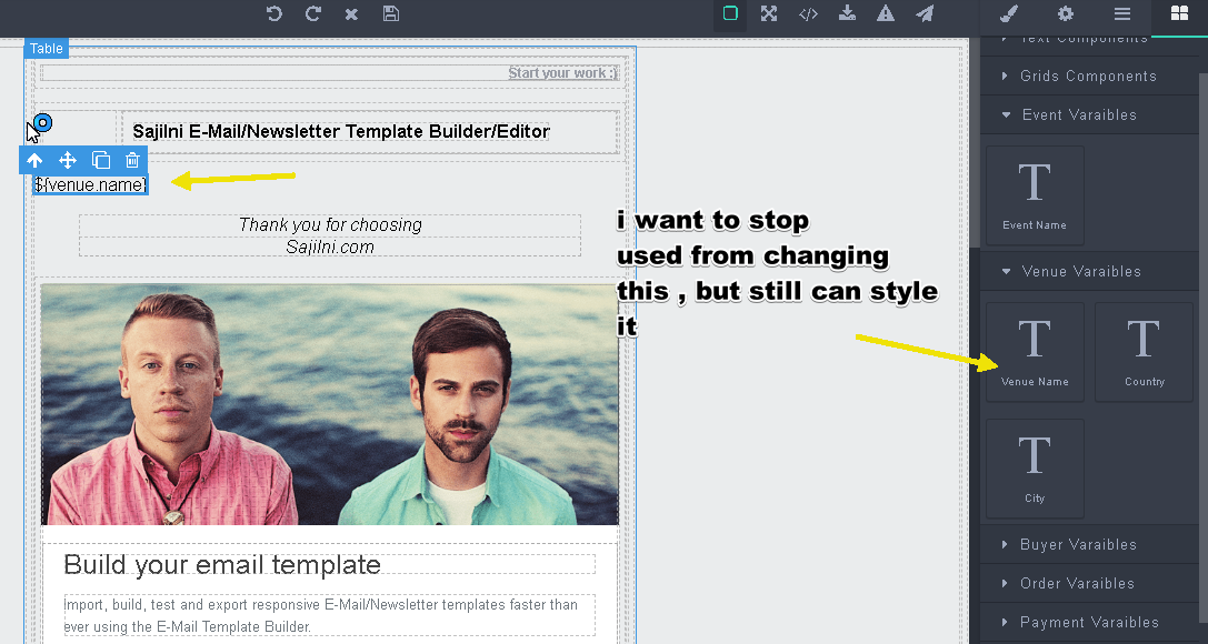 Cant make Text Block not editable and style able at the same time ...
