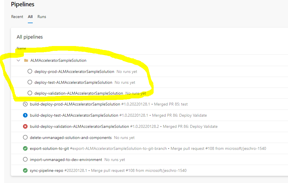 [ALM Accelerator - BUG]: Folder is created in Pipelines · Issue #1878 · microsoft/coe-starter ...