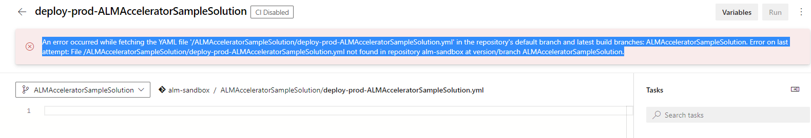 [ALM Accelerator - BUG]: Folder is created in Pipelines · Issue #1878 · microsoft/coe-starter ...