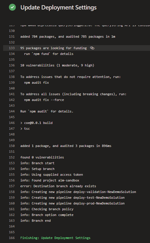 [ALM Accelerator - BUG]: Folder is created in Pipelines · Issue #1878 · microsoft/coe-starter ...