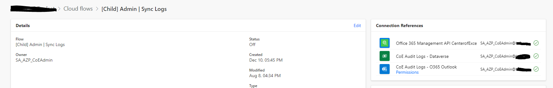 [CoE Starter Kit - BUG] Unable to Change run-only permissions for Cloud Flow · Issue #3376 ...