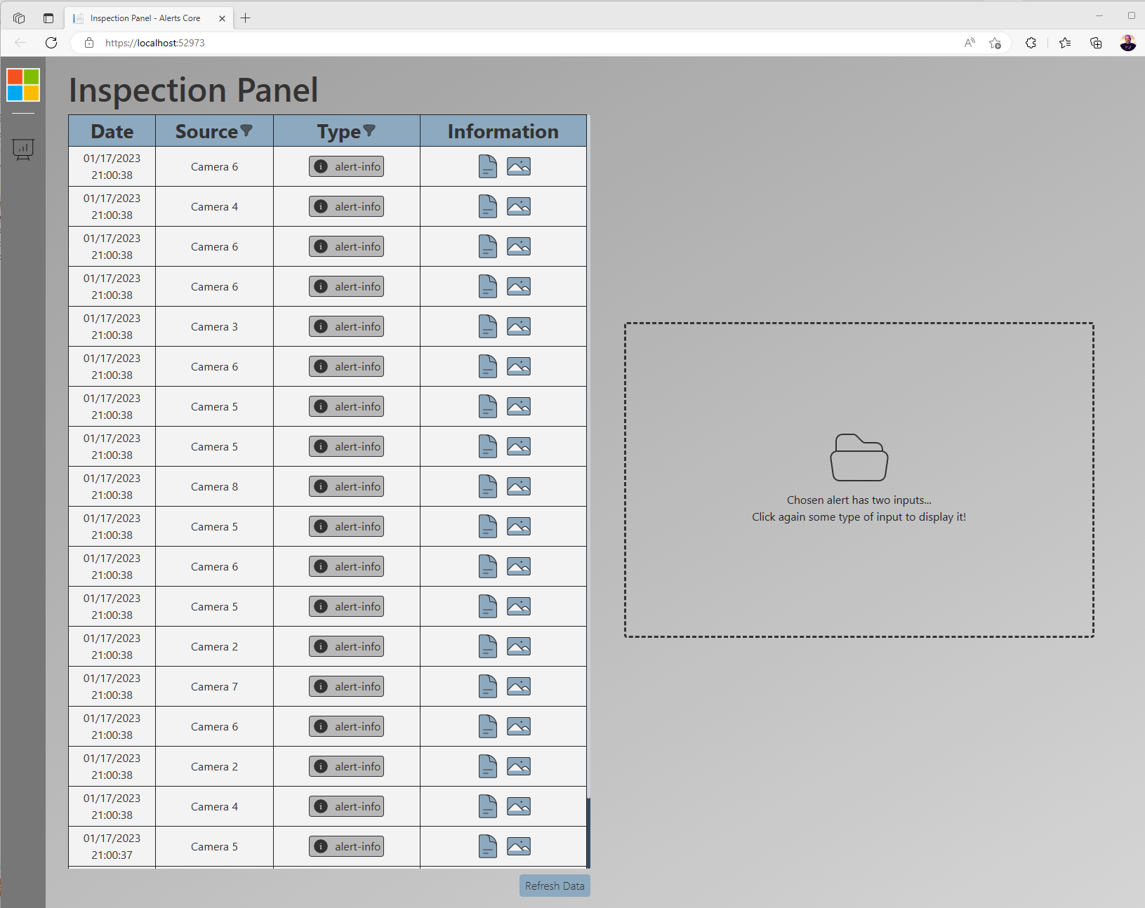 Ui Core Is The Ui Showing All Alerts Being Generated · Issue 30 · Azuremec App Solution