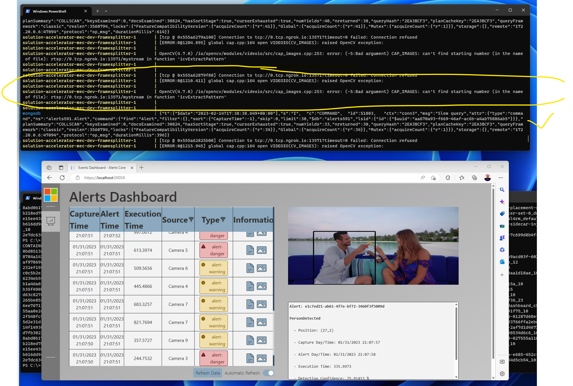 Opencv Exception And Error Connection To Tcp13571timeout0 Failed Connection
