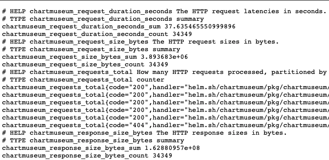 Missing repo metrics from 3.1.0 · Issue #487 · helm/chartmuseum · GitHub
