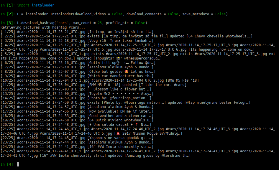Hashtag download stops after 8 posts · Issue #853 · instaloader/instaloader · GitHub