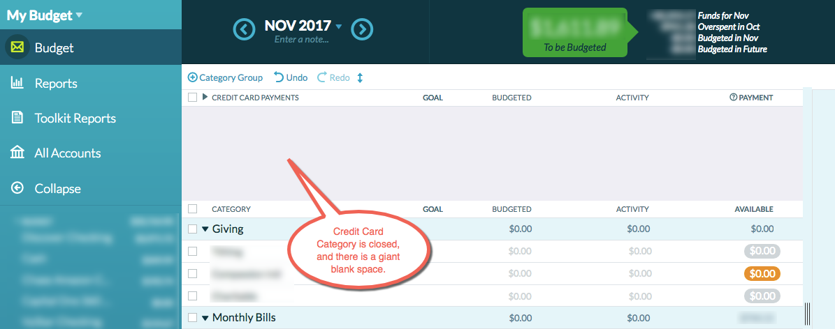 Credit Card Payment section not displaying correctly on Budget · Issue #1020 · toolkit-for-ynab ...