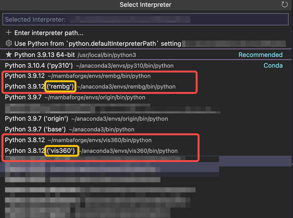 Environment created with mamba missing prefix · Issue #19405 · microsoft/vscode-python · GitHub
