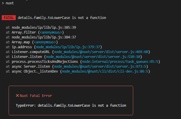 Nuxt Js does not compile on Nodejs 18 · Issue #10399 · nuxt/nuxt · GitHub