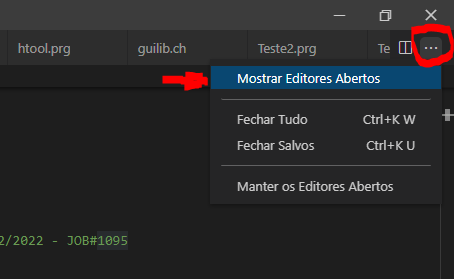 Move "Open Editors" menu item to a button placed on the VS Code main ...