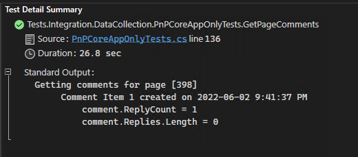 GetCommentsAsync does not return reply comments · Issue #1033 · pnp/pnpcore · GitHub