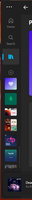 Playlists sidebar cut off if you have to scroll down · Issue #19 · williamckha/spicetify-fluent ...