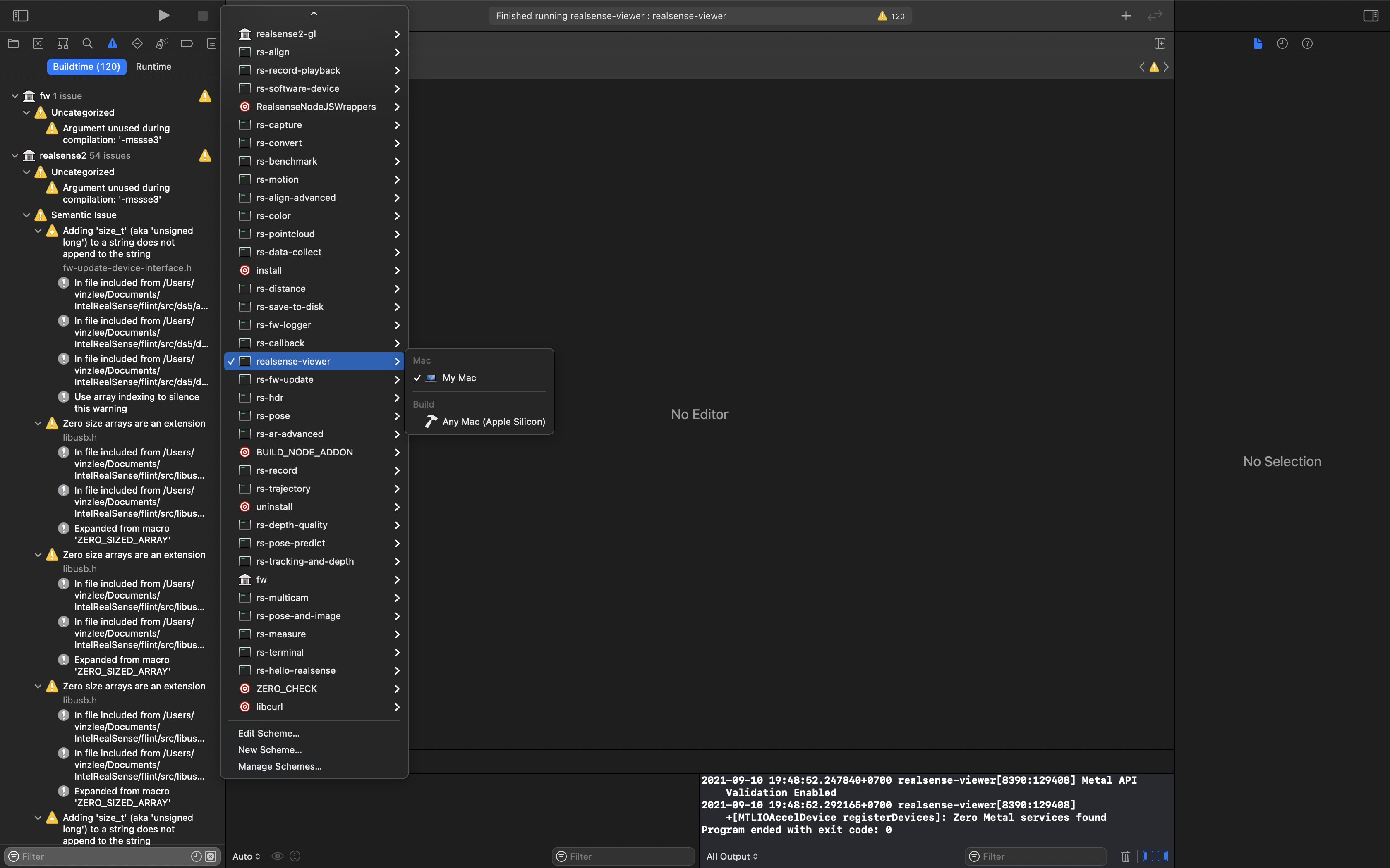 Setup for NodeJS at Apple Silicon · Issue #9747 · IntelRealSense ...