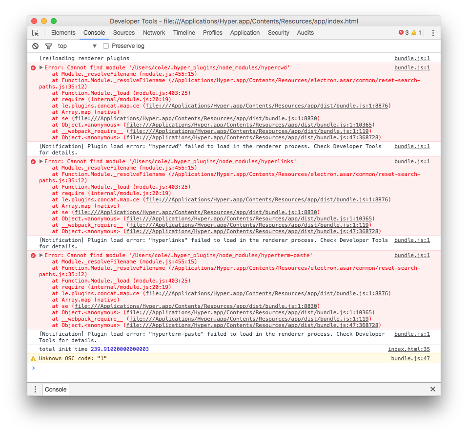 Cannot install plugins · Issue #1976 · vercel/hyper · GitHub