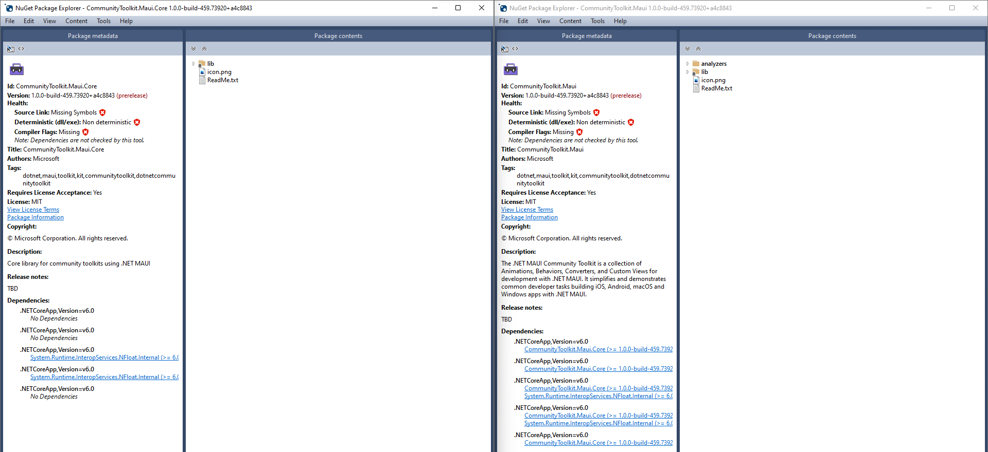 MAUI Dependencies cause issues when updating the MAUI workload with 3rd party dependencies ...