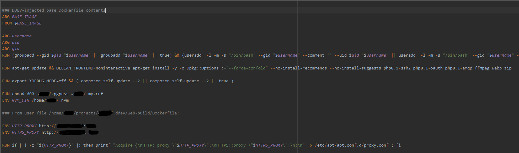 Proxy in custom Dockerfile in Version v.1.19.3 · Issue #3960 · ddev/ddev · GitHub