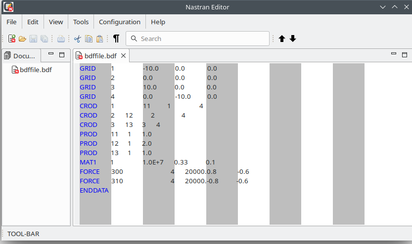 GitHub - JRobes/NASTRAN-EDITOR