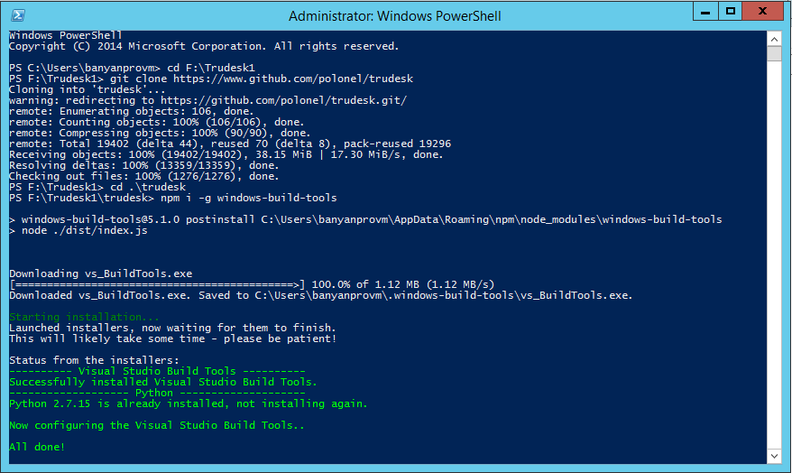I'm not able to install the software · Issue #102 · polonel/trudesk ...