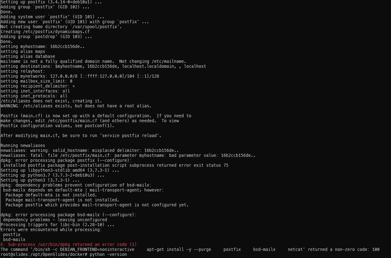 [3.4.x] OpenSlides 3.4 building fails on Debian 11 · Issue #6352 ...