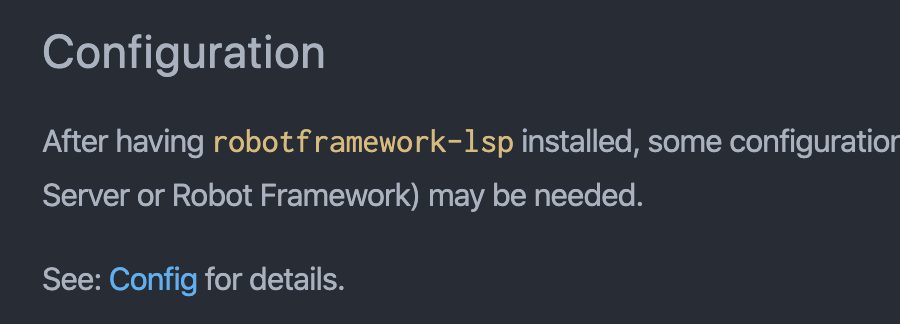 Config link in the vs code extension documentation is broken · Issue #103 · robocorp ...