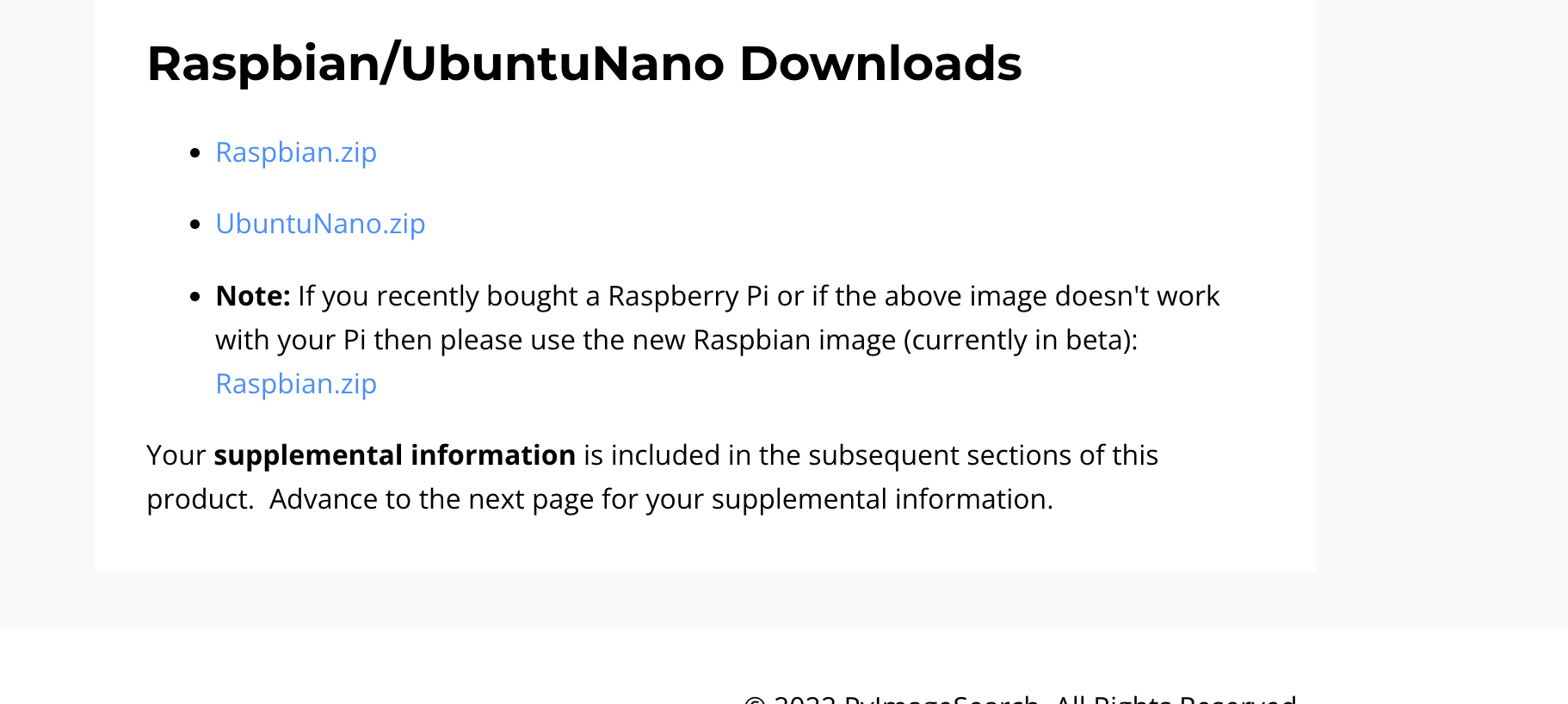 Issue With Pre Compiled Image And Diy Steps · Issue 8 · Pyimagesearchraspberry Pi For Computer 