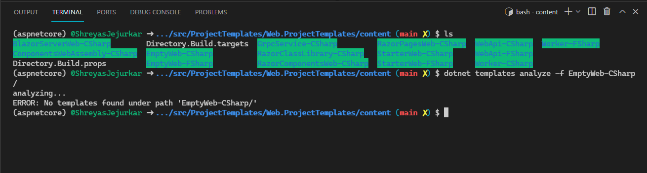 Incorporate template analyzer into the build · Issue #35238 · dotnet/aspnetcore · GitHub