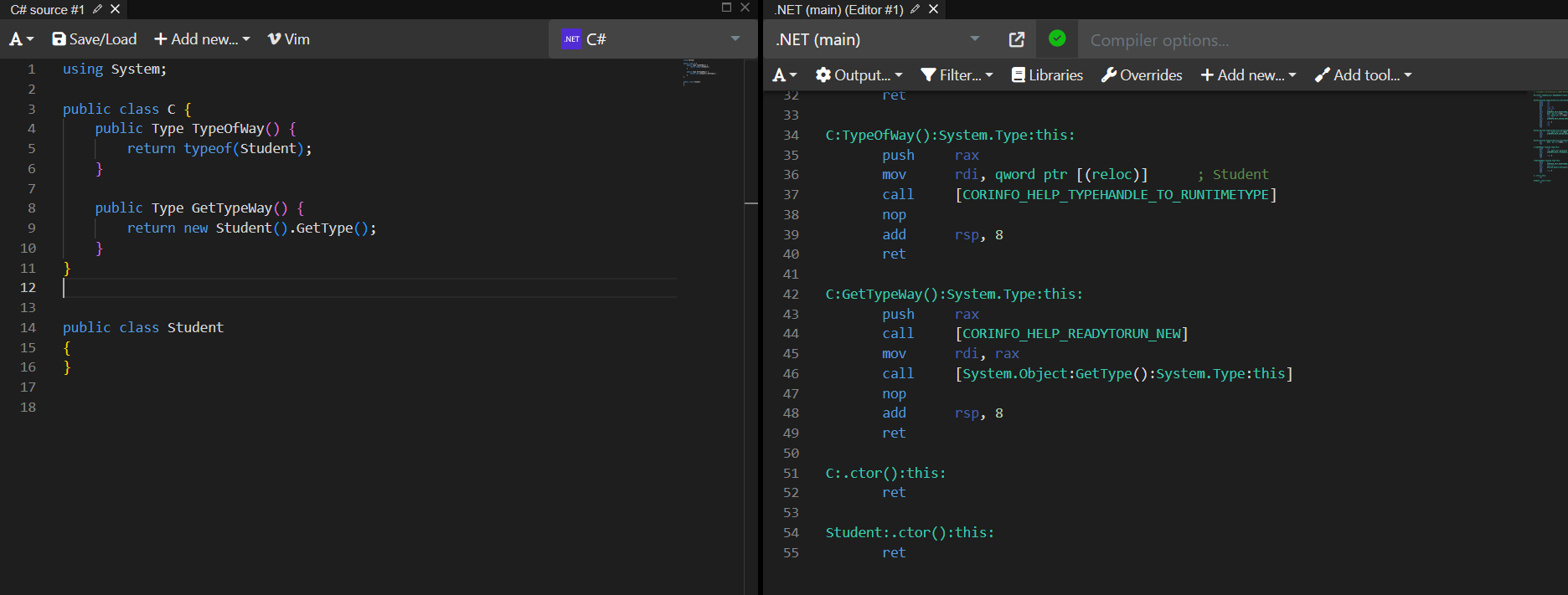 Resolve address to actual function name · Issue #1275 · ashmind/SharpLab · GitHub